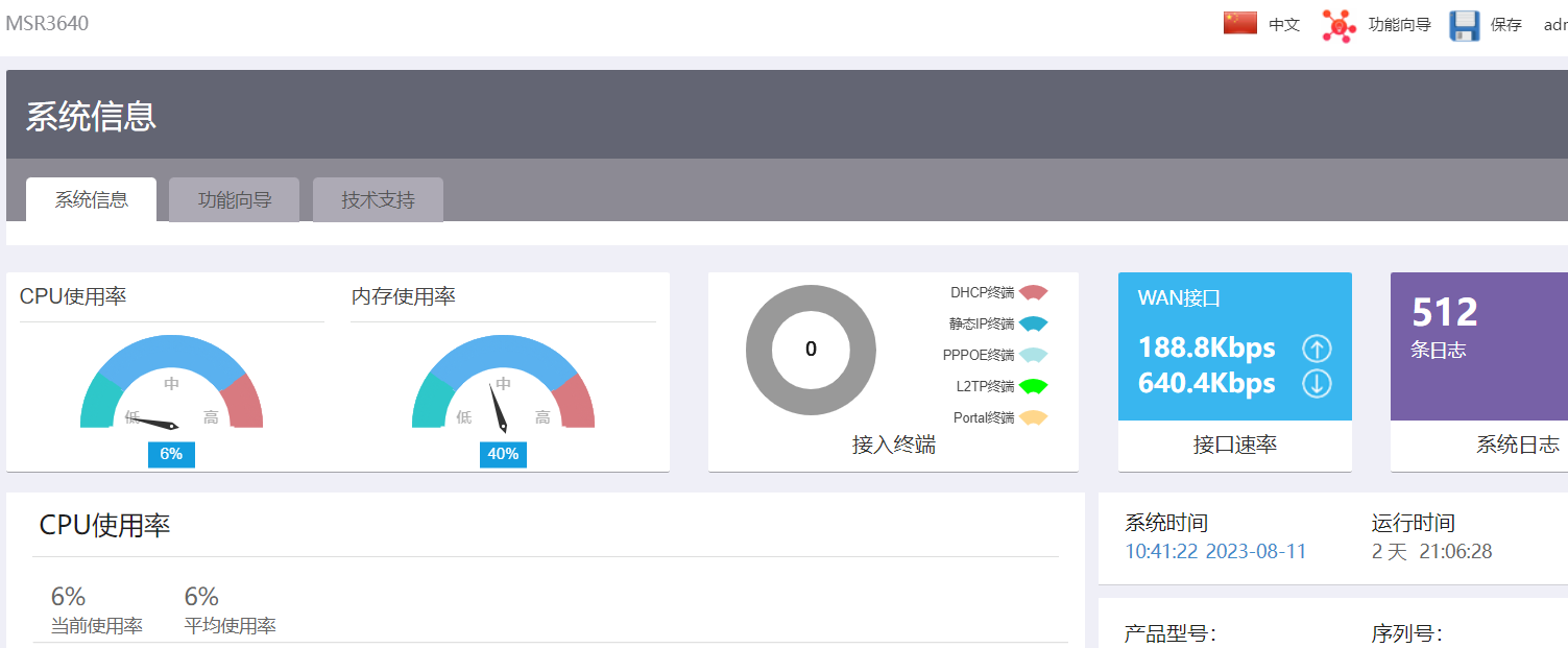 MSR3640在WEB界面看不到接入终端 - 知了社区