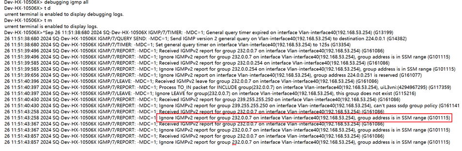 某局点S10506X PIM-SSM组播无法生成组播表项问题 - 知了社区